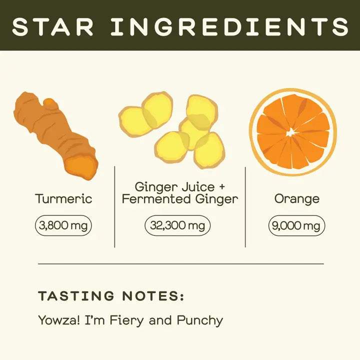 Greenhouse Fiery Ginger Wellness Shot For Immunity 60ml or 6-Pack – The ...